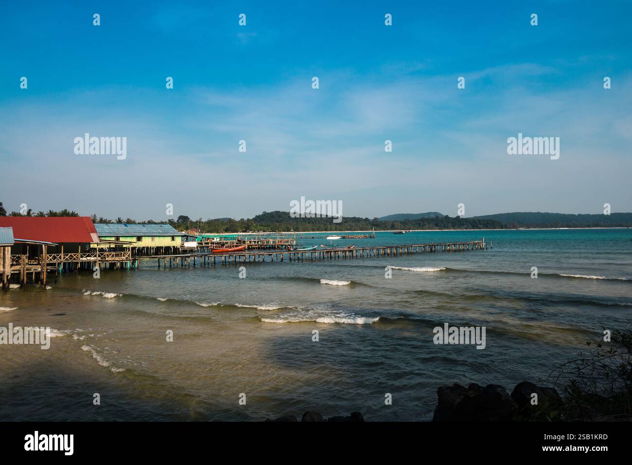 Preak Svay, Koh Rong Island, Cambodia, January 30, 2025 Daily life in ...