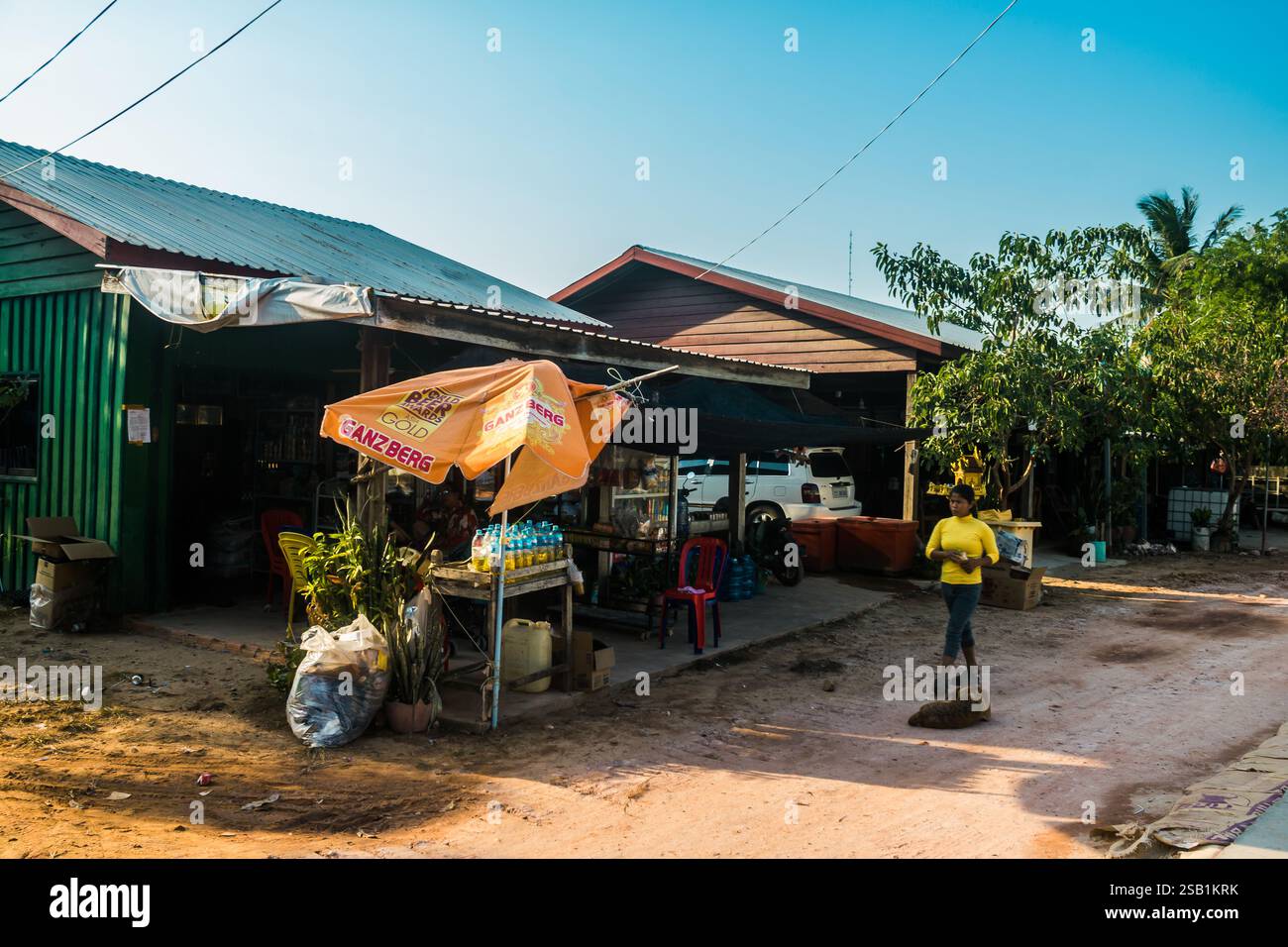 Preak Svay, Koh Rong Island, Cambodia, January 30, 2025 Daily life in ...