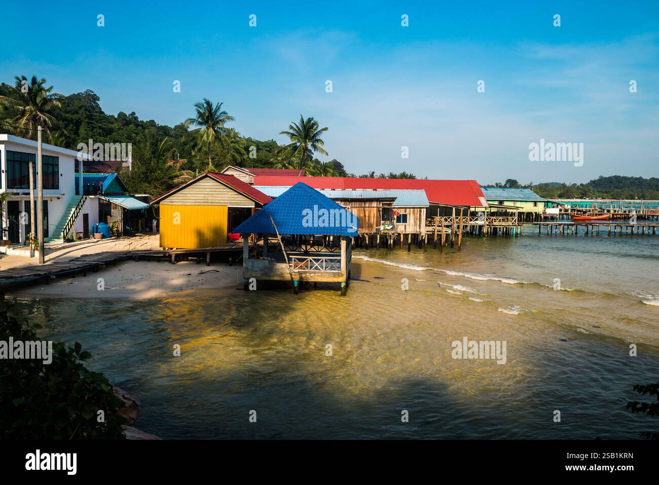 Preak Svay, Koh Rong Island, Cambodia, January 30, 2025 Daily life in ...