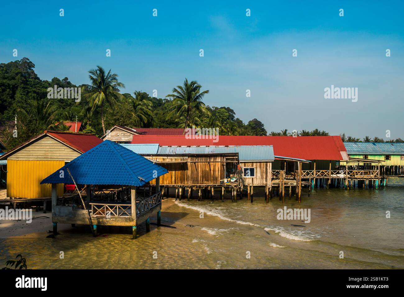 Preak Svay, Koh Rong Island, Cambodia, January 30, 2025 Daily life in ...
