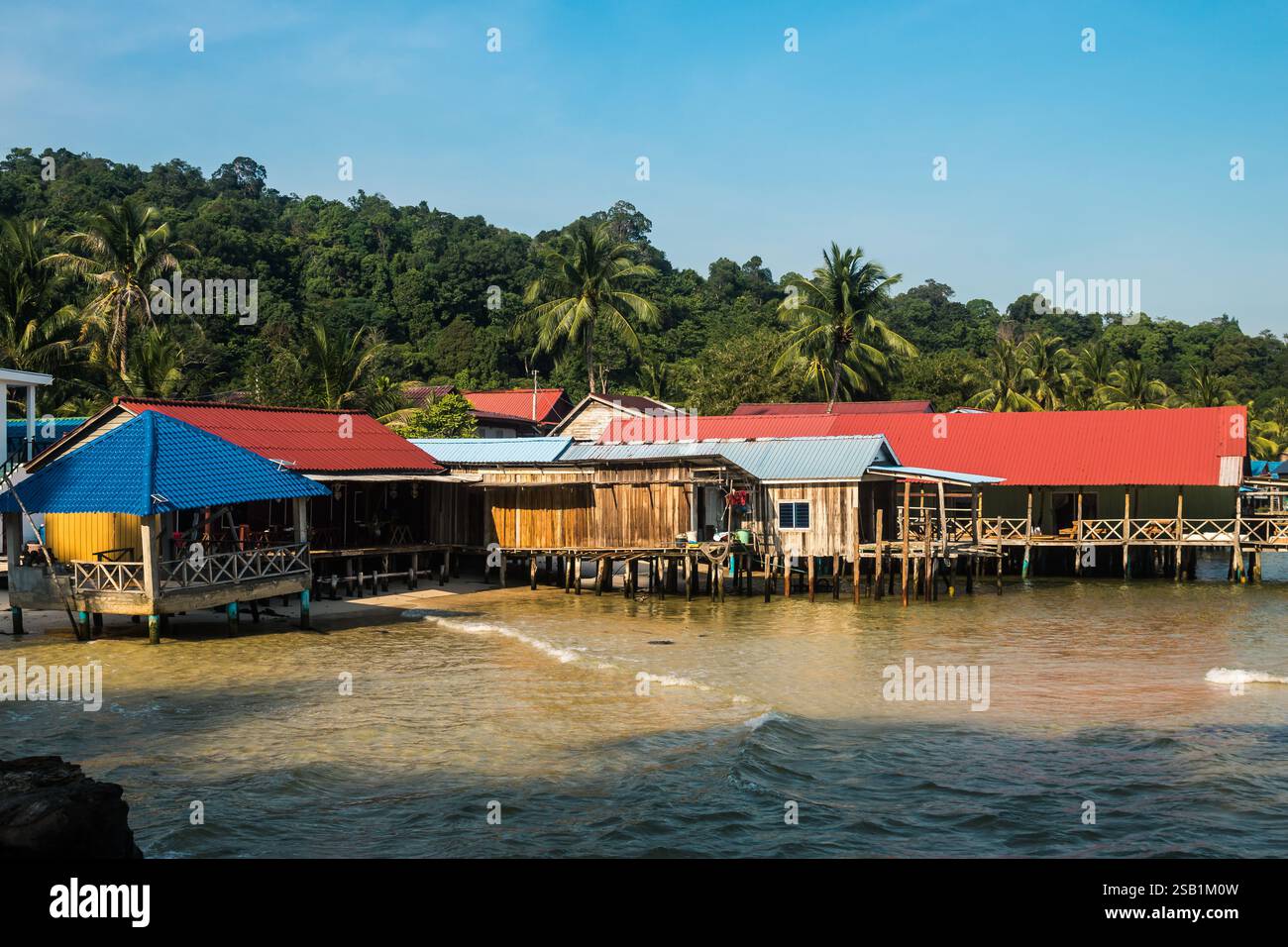 Preak Svay, Koh Rong Island, Cambodia, January 30, 2025 Daily life in ...