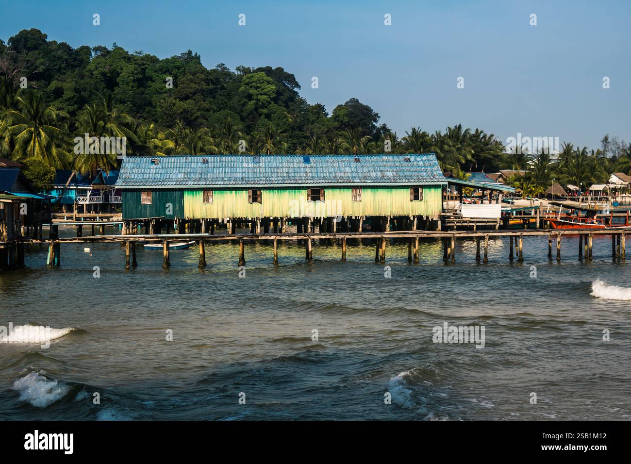 Preak Svay, Koh Rong Island, Cambodia, January 30, 2025 Daily life in ...
