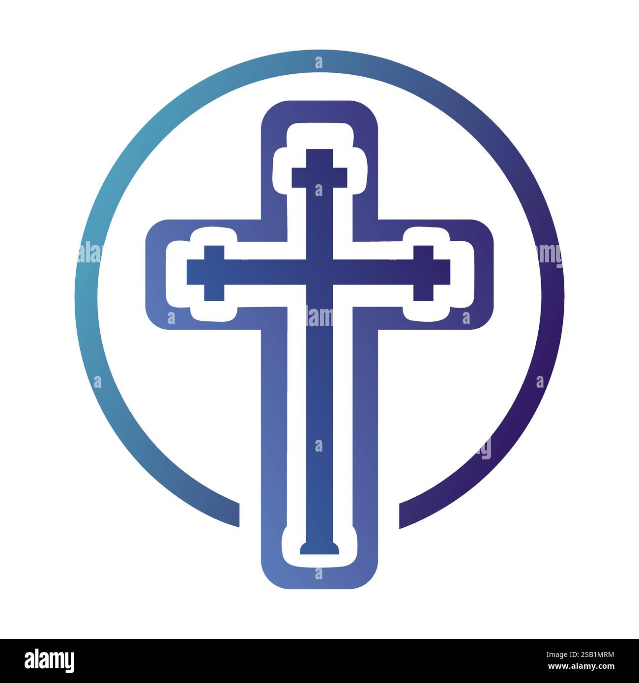 Christian cross icon and symbol logo Stock Vector Image & Art - Alamy
