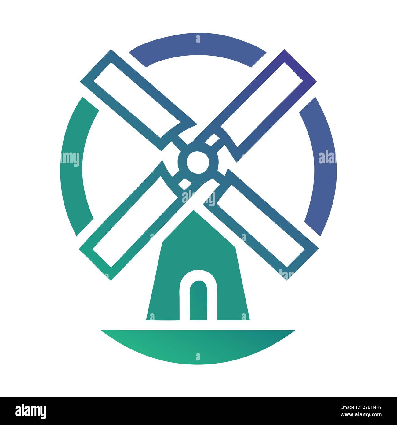 Windmill logo hi-res stock photography and images - Alamy