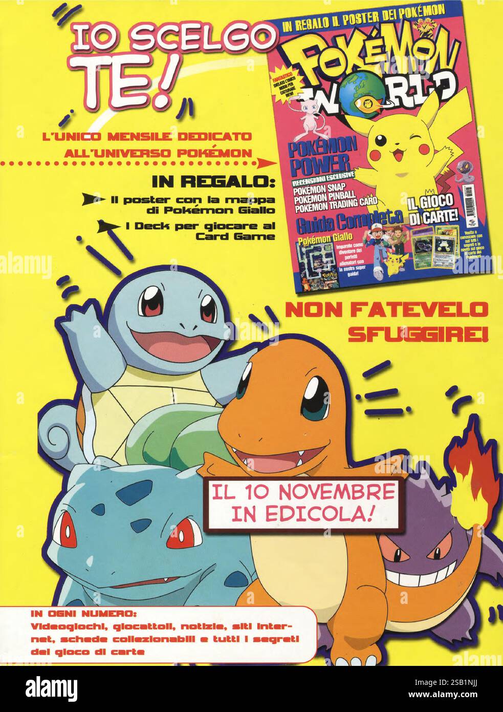 2000 Italian Pokemon World magazine promo Stock Photo - Alamy