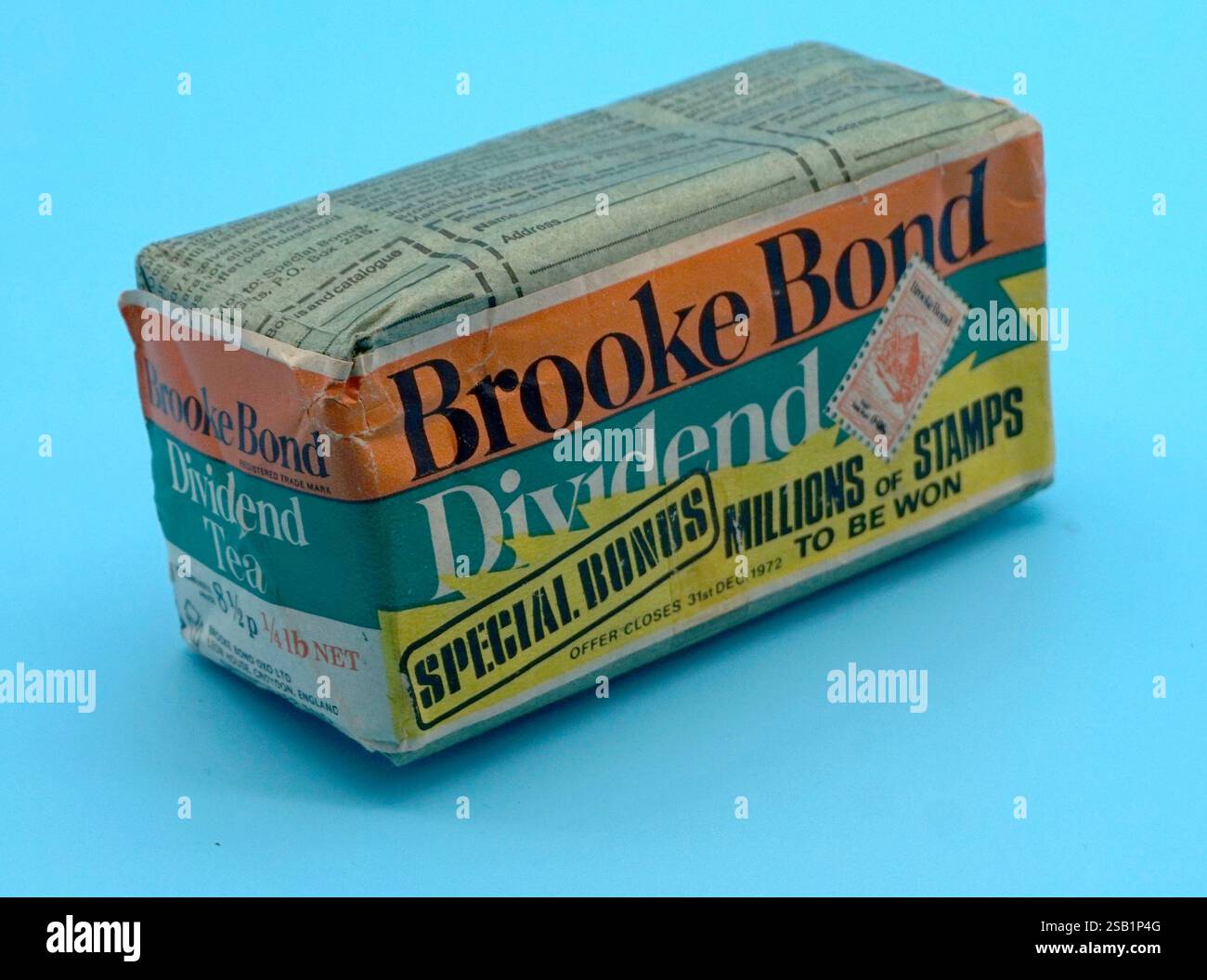 Brooke Bond dividend tea quarter pound packet, with saving stamp. Dates ...