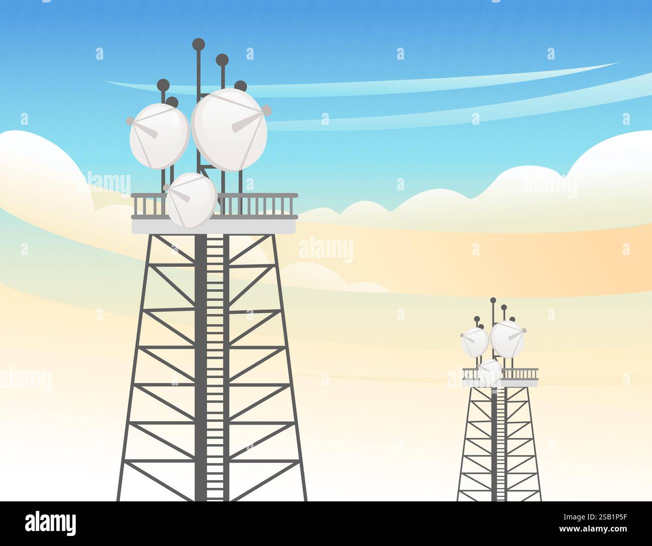Relay mast Stock Vector Images - Alamy