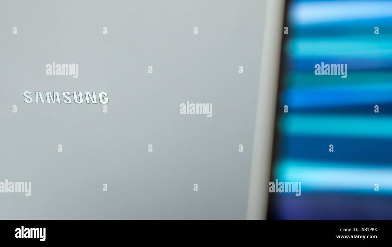 Samsung Electronics, Jan 31, 2025 : The company logo of Samsung is seen ...
