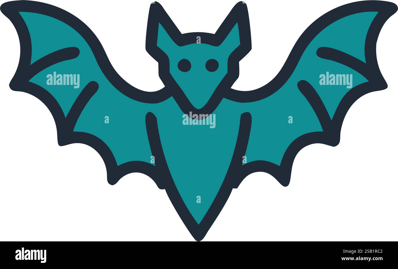 Tropical rainforest bat exotic wildlife illustration Stock Vector Image ...