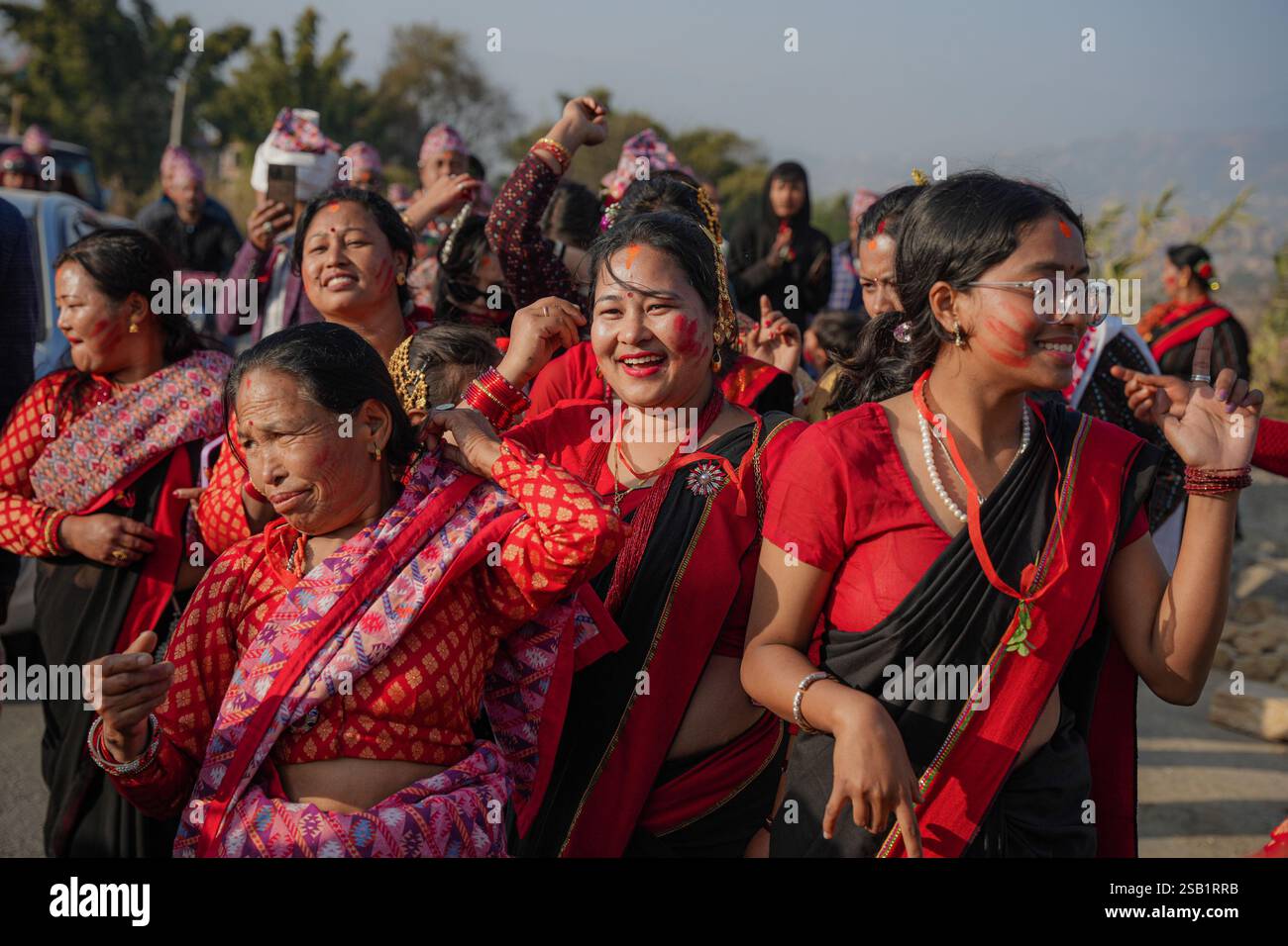 Bhaktapur, Bagmati, Nepal. 31st Jan, 2025. Members of the Newar ...