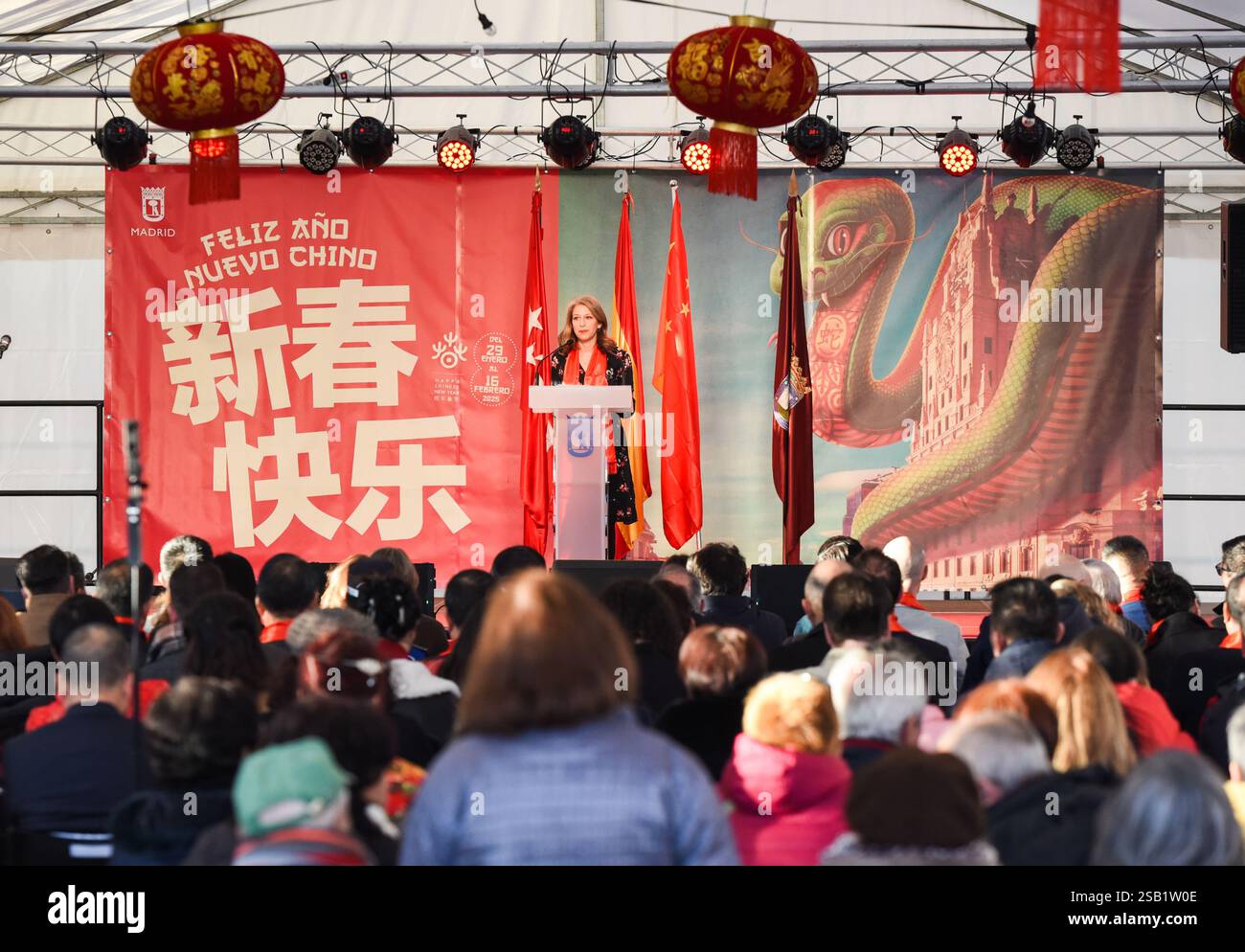 Madrid, Spain. 31st January, 2025. Opening of the Chinese New Year ...