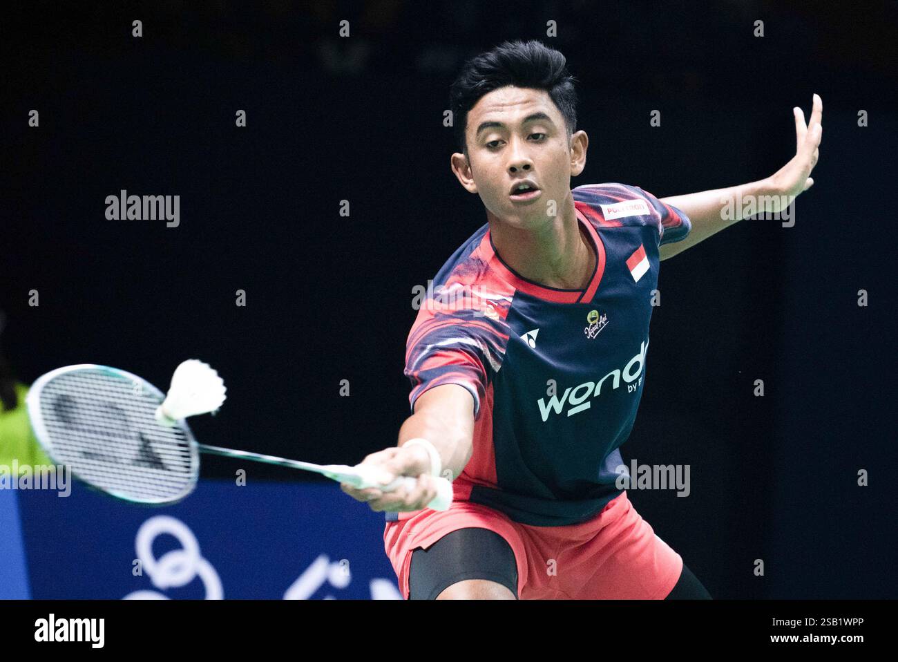 Alwi Farhan of Indonesia plays against Nguyen Nhat of Ireland (not ...