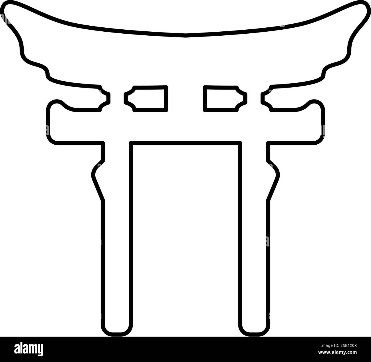 Torri gate symbol Shinto Japanese Arch Asian Toria travel concept ...