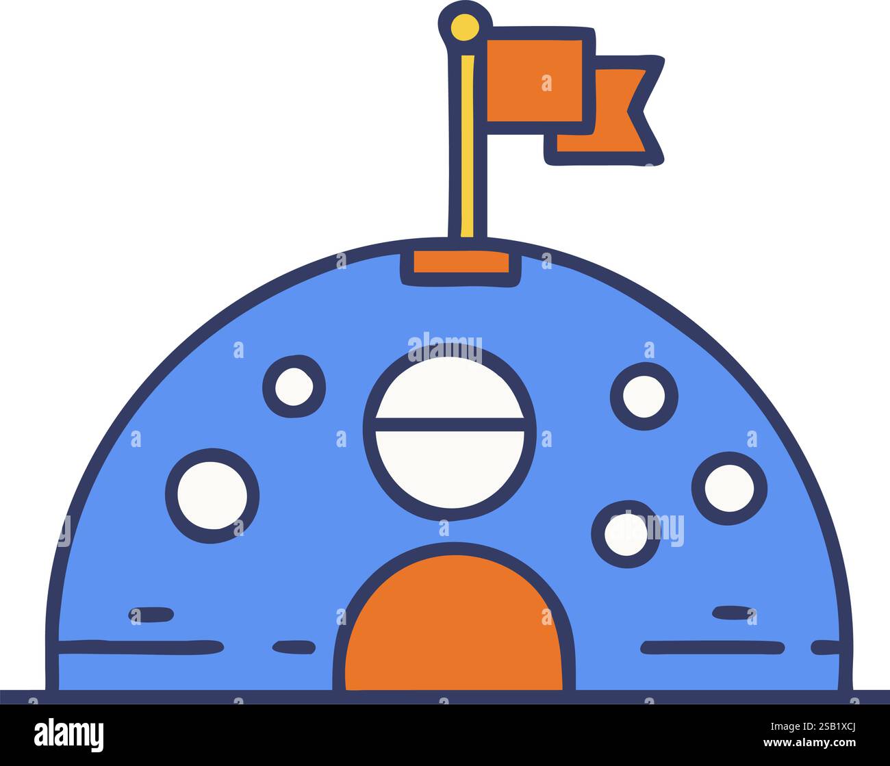 Space base habitat on alien planet illustration Stock Vector Image ...