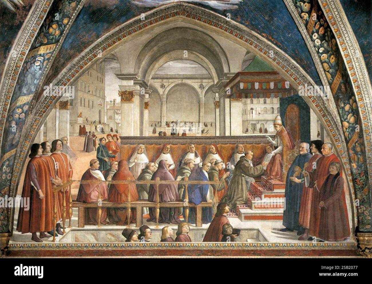 St Francis cycle in the Sassetti Chapel by Domenico GHIRLANDAIO ...