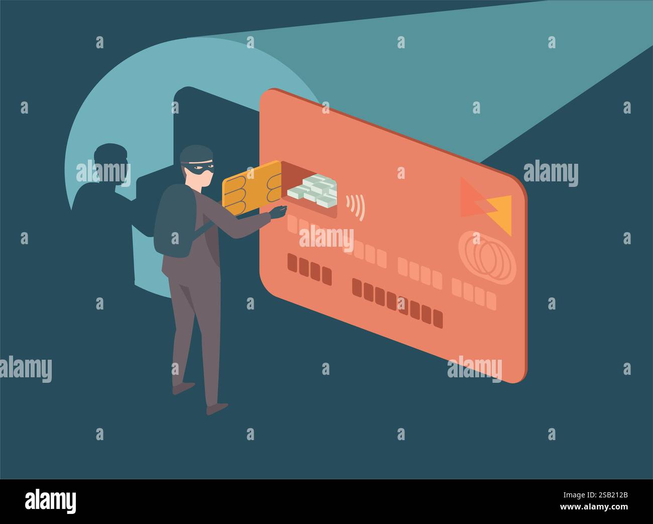 Hacker steal confidential information Stock Vector Images - Alamy
