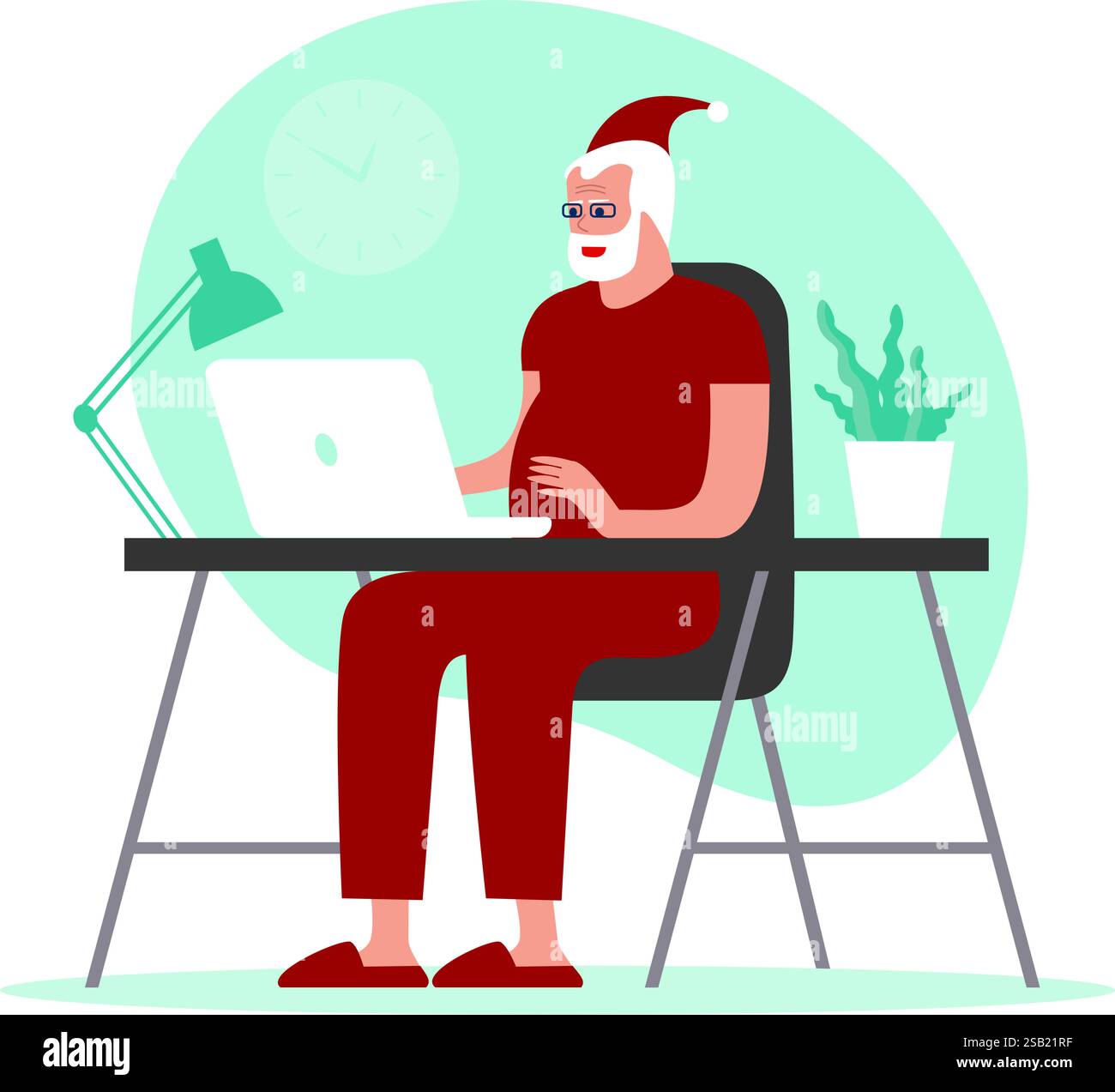 Christmas freelance Stock Vector Images - Alamy