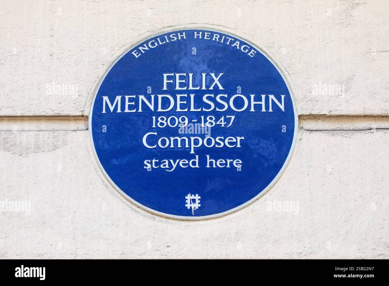 London, UK - April 19th 2024: A blue plaque on Hobart Place in ...