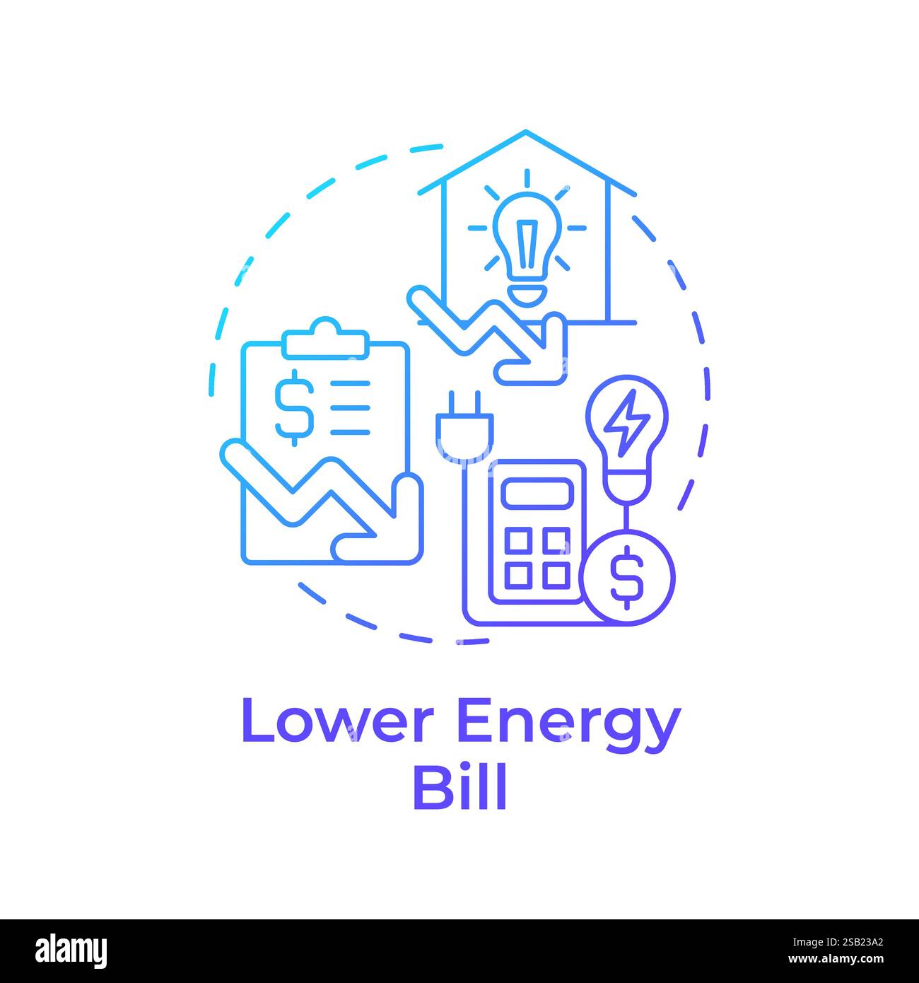 Energy bill calculator Stock Vector Images - Alamy