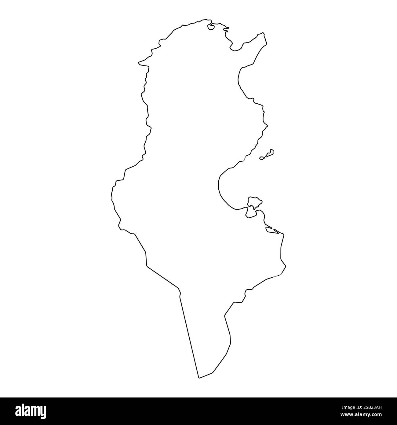 Tunisia map symbol shape, travel web flat concept icon vector ...