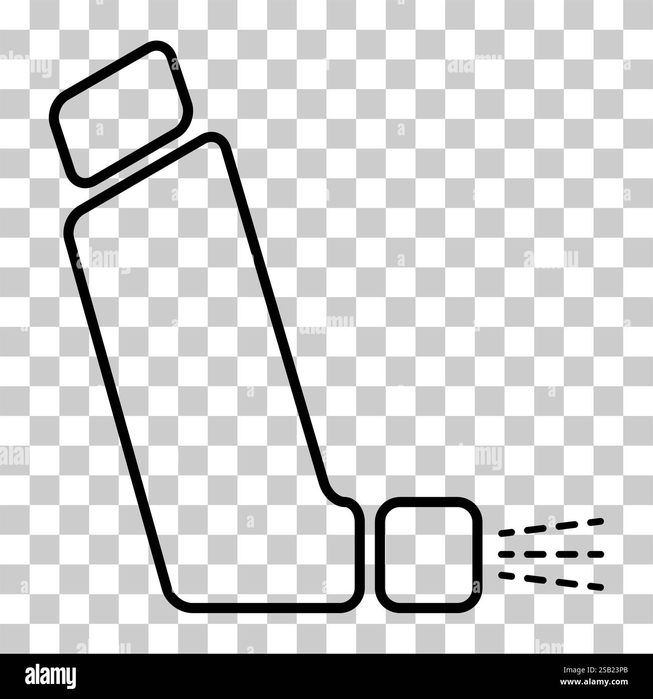 Asthma inhaler design icon, medicine health care sign, graphic vector ...