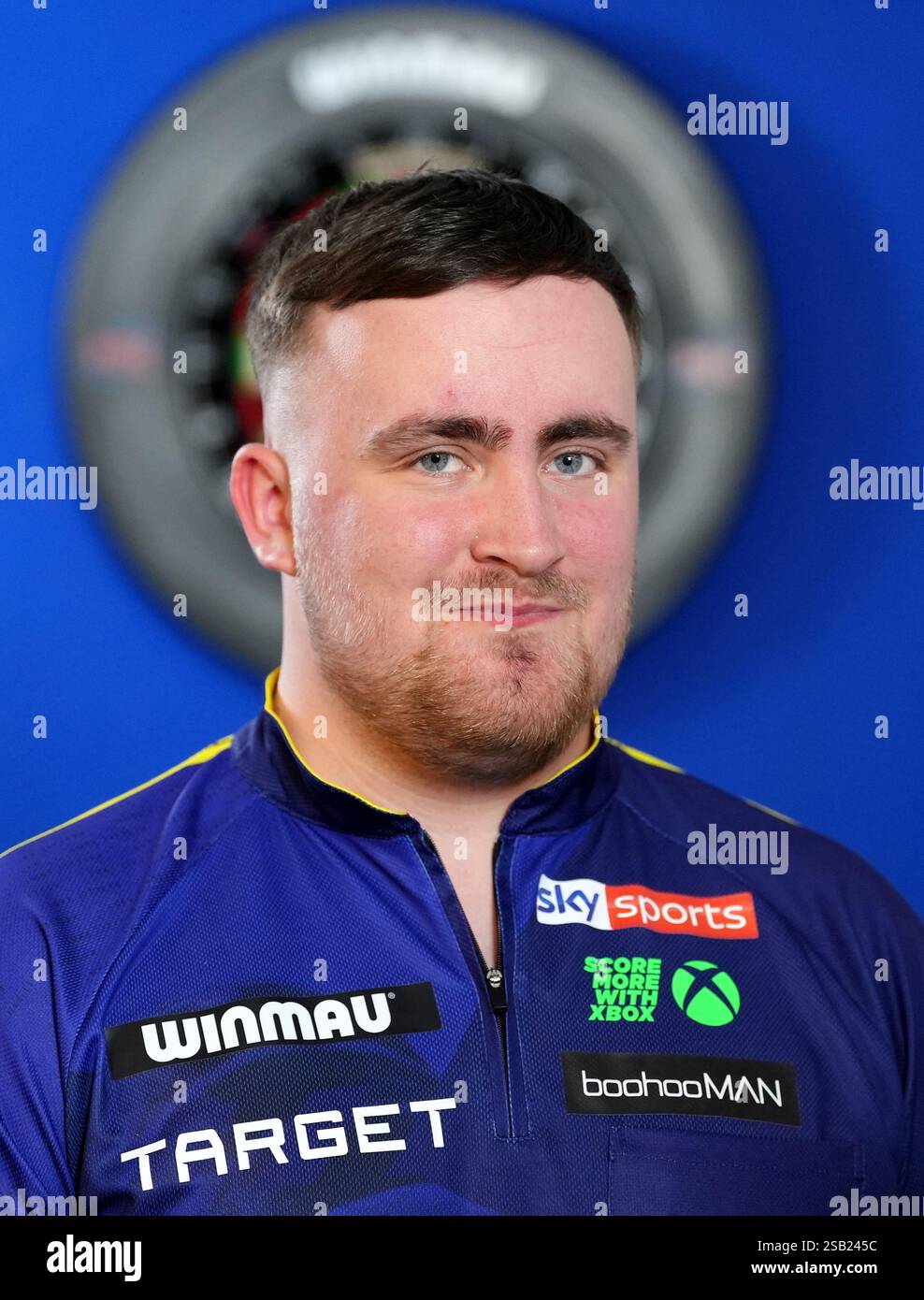 Luke Littler takes part in media activities ahead of his first round ...