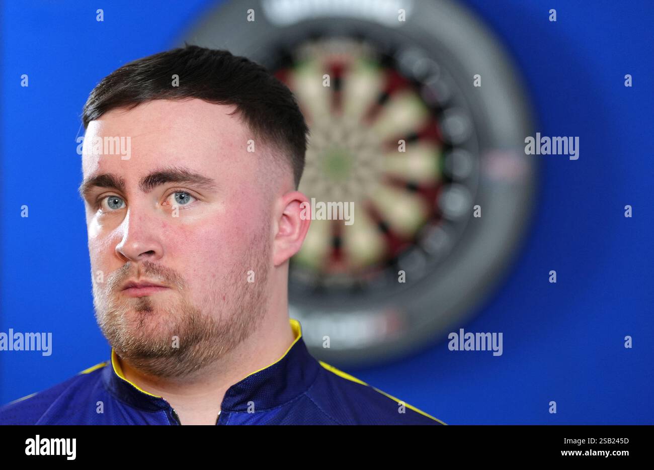 Luke Littler takes part in media activities ahead of his first round ...