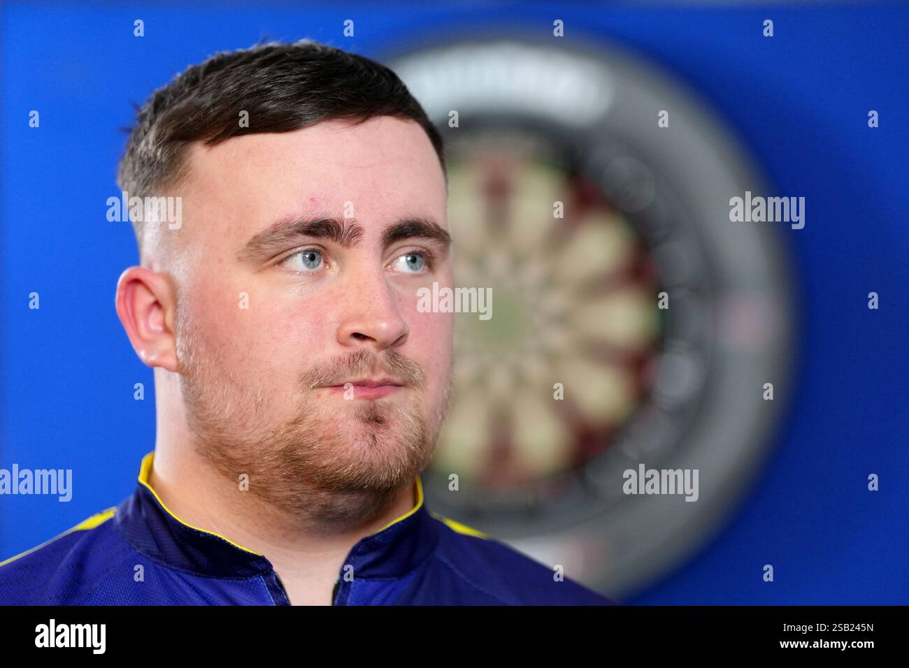 Luke Littler takes part in media activities ahead of his first round ...