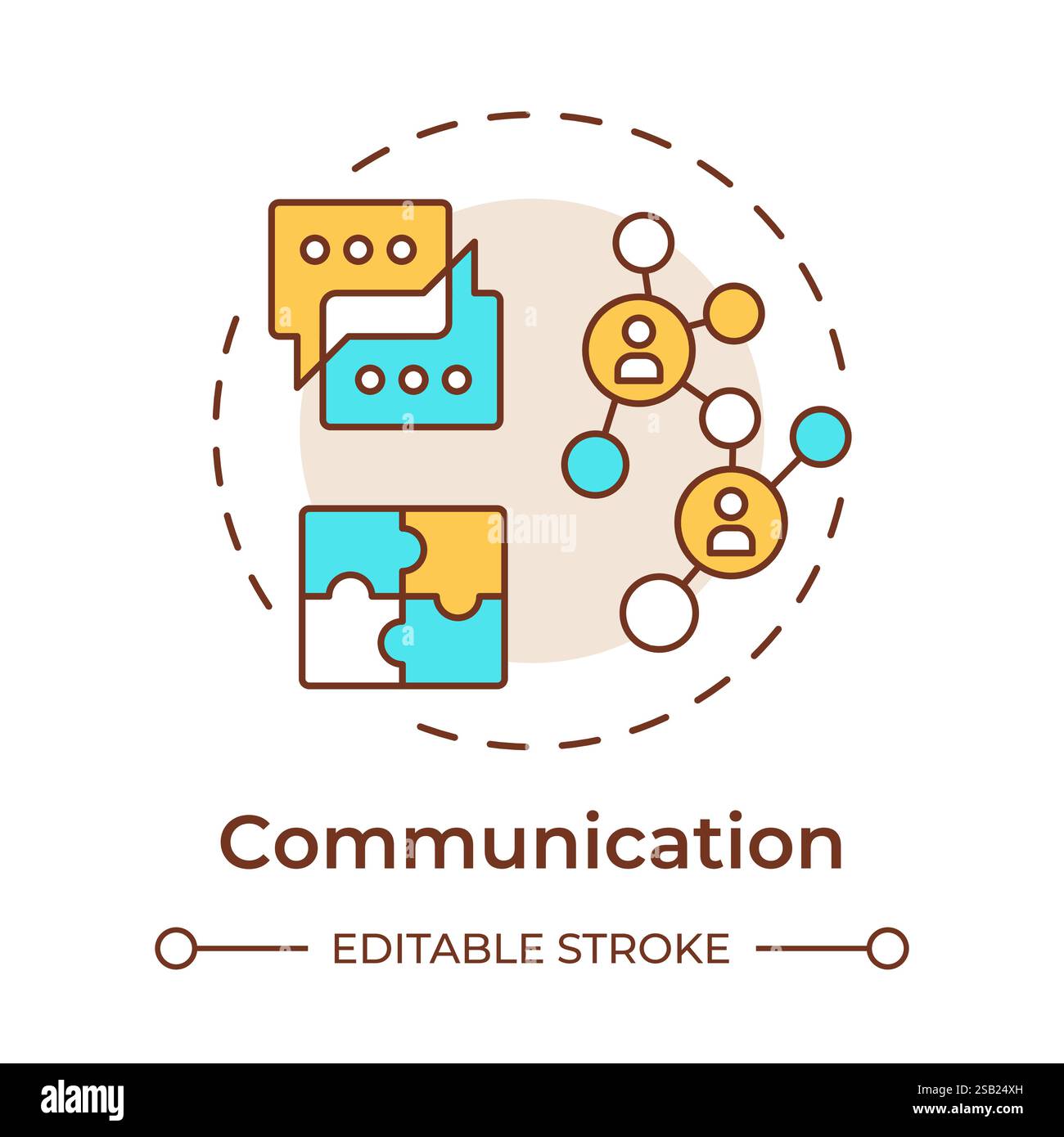Communication multi color concept icon Stock Vector Image & Art - Alamy