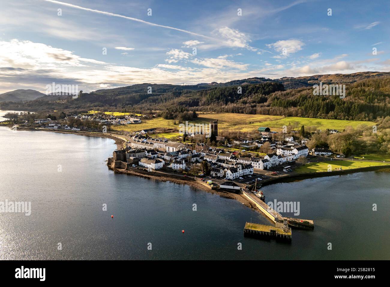 Scotland aerial hotel loch hi-res stock photography and images - Alamy