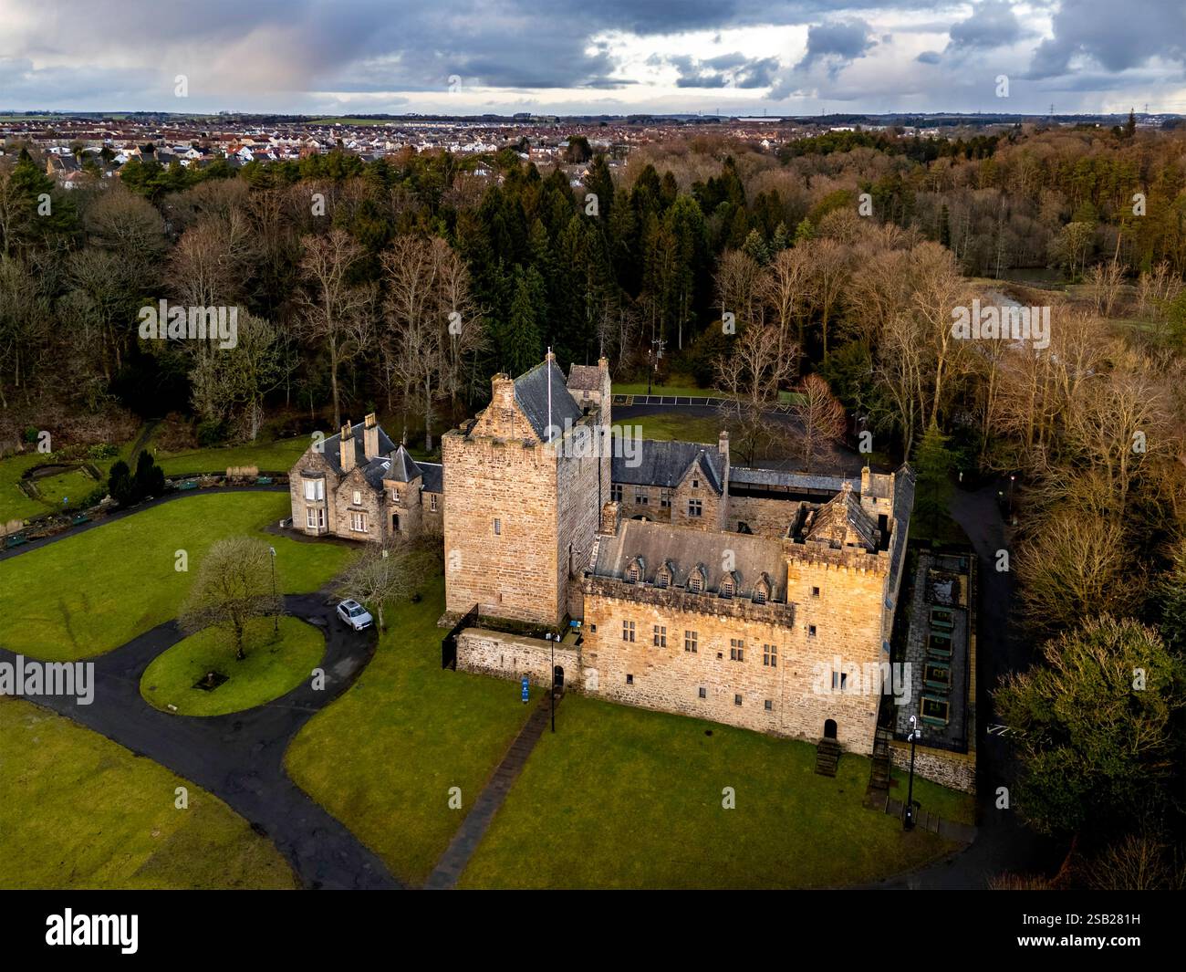 Dean Park Castle & Country Park, Kilmarnock, Ayrshire, Scotland, UK ...