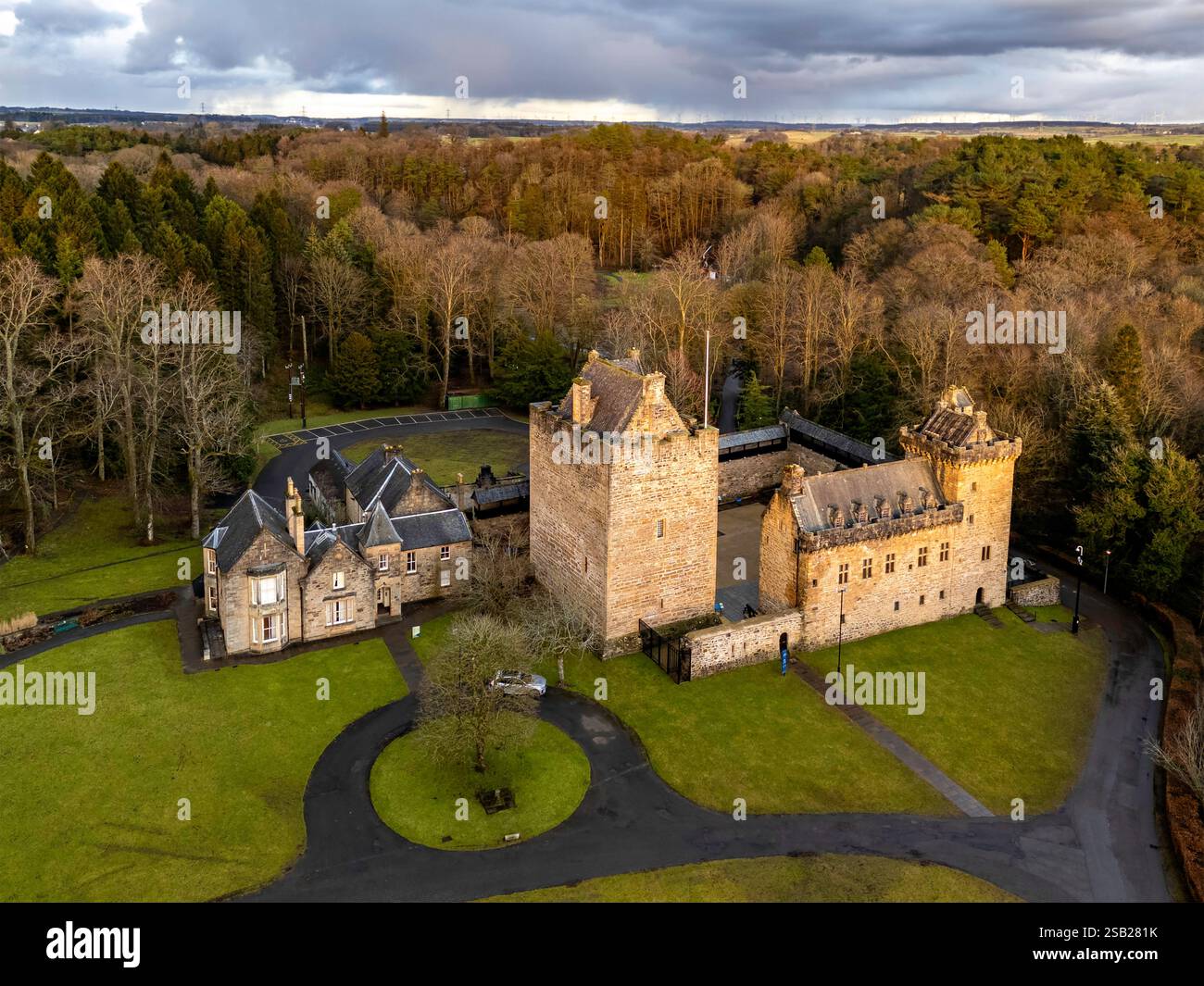 Dean Park Castle & Country Park, Kilmarnock, Ayrshire, Scotland, UK ...