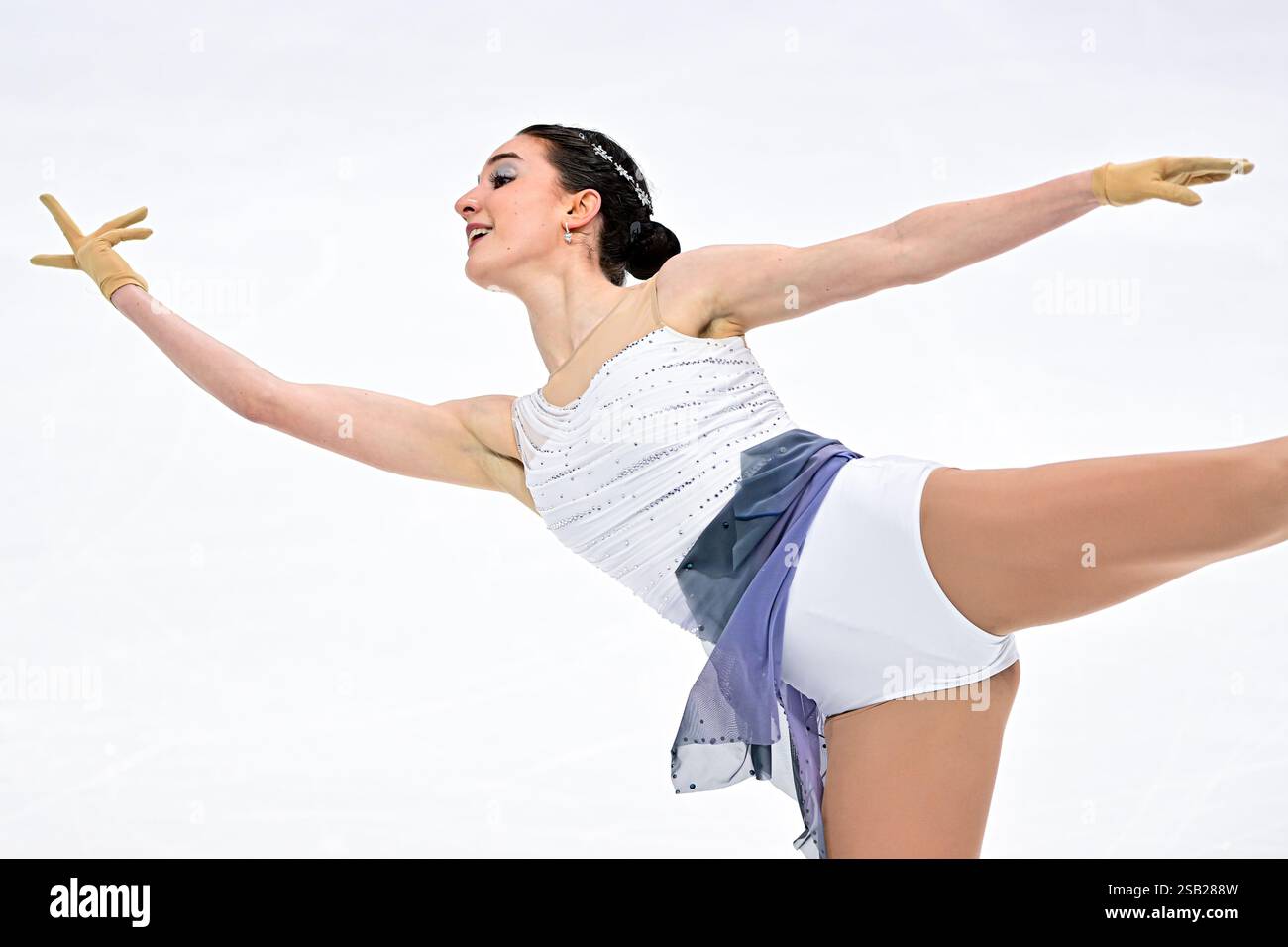 Mia RISA GOMEZ (NOR), during Women Free Skating, at the ISU European Figure Skating ...