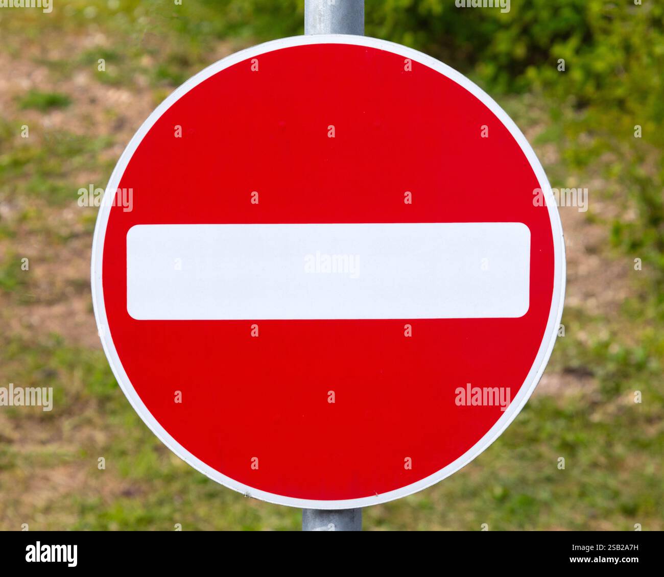 Close-up of a No Entry sign Stock Photo - Alamy