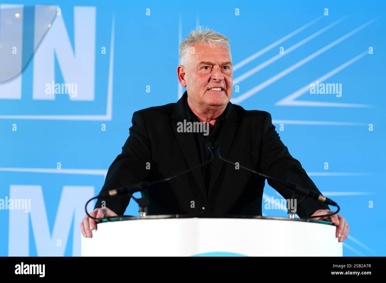 Reform UK MP Lee Anderson during the Reform UK North West Essex ...