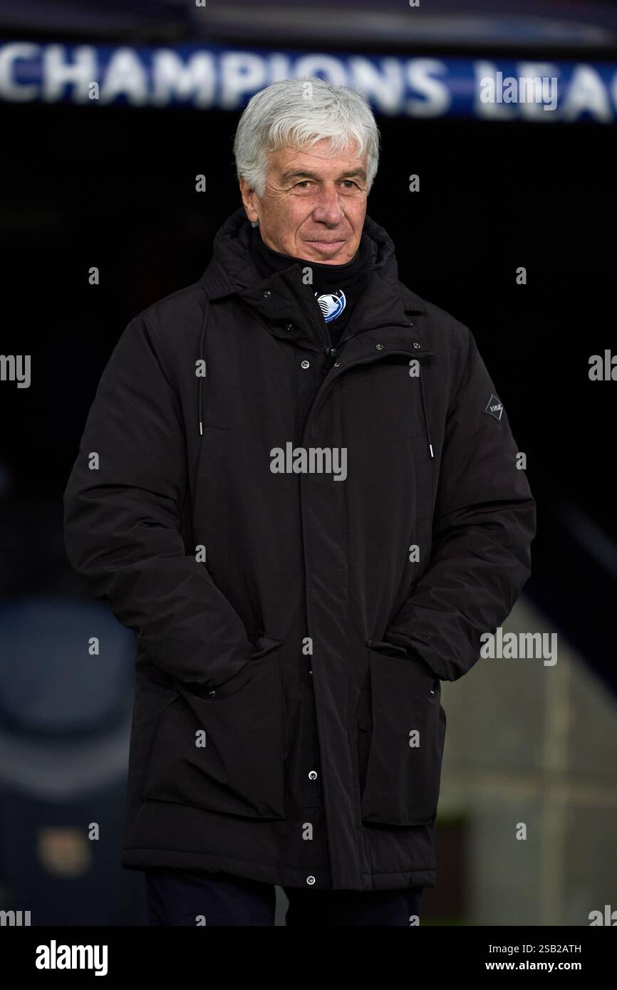 BARCELONA, SPAIN - JANUARY 29: Gian Piero Gasperini, Manager of ...