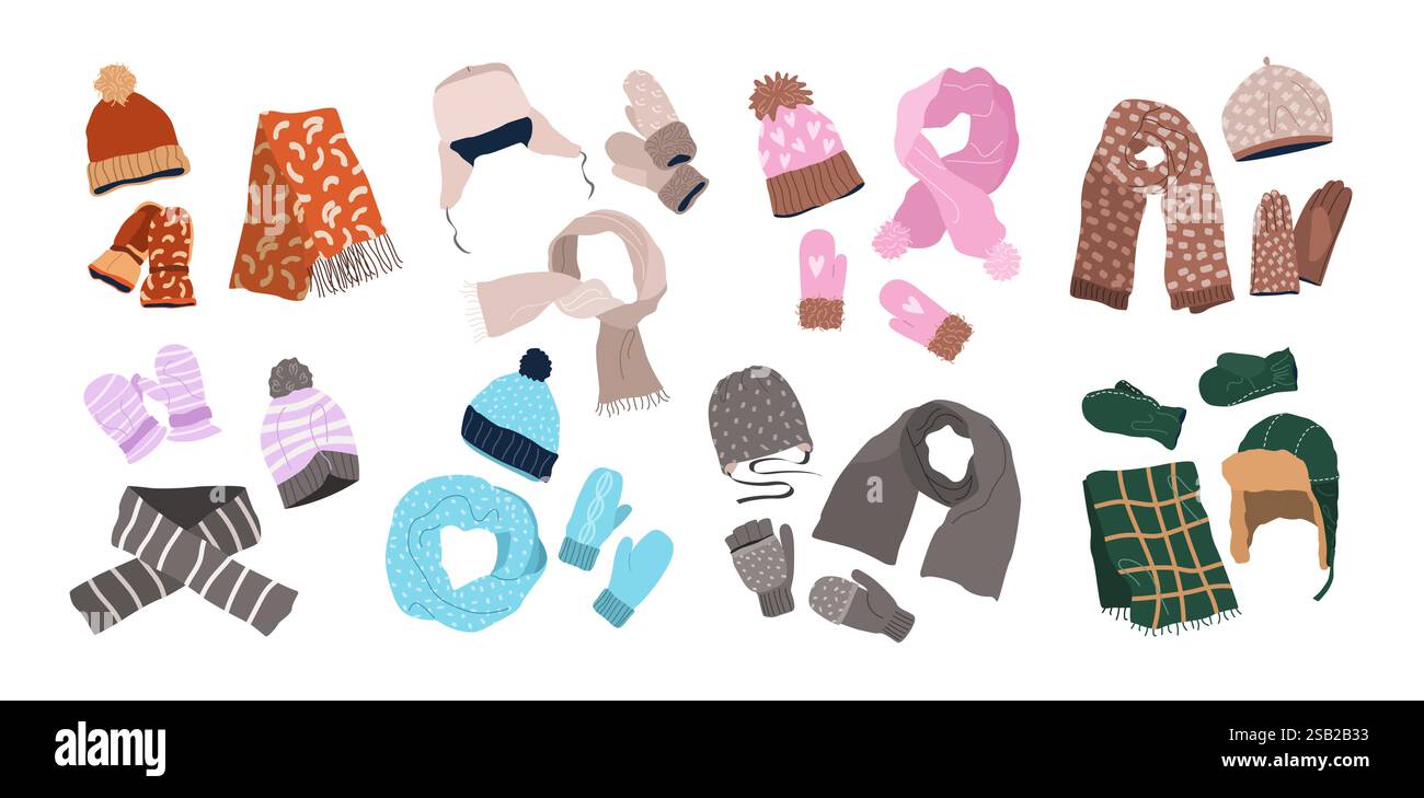 Scarves hats Cut Out Stock Images & Pictures - Alamy