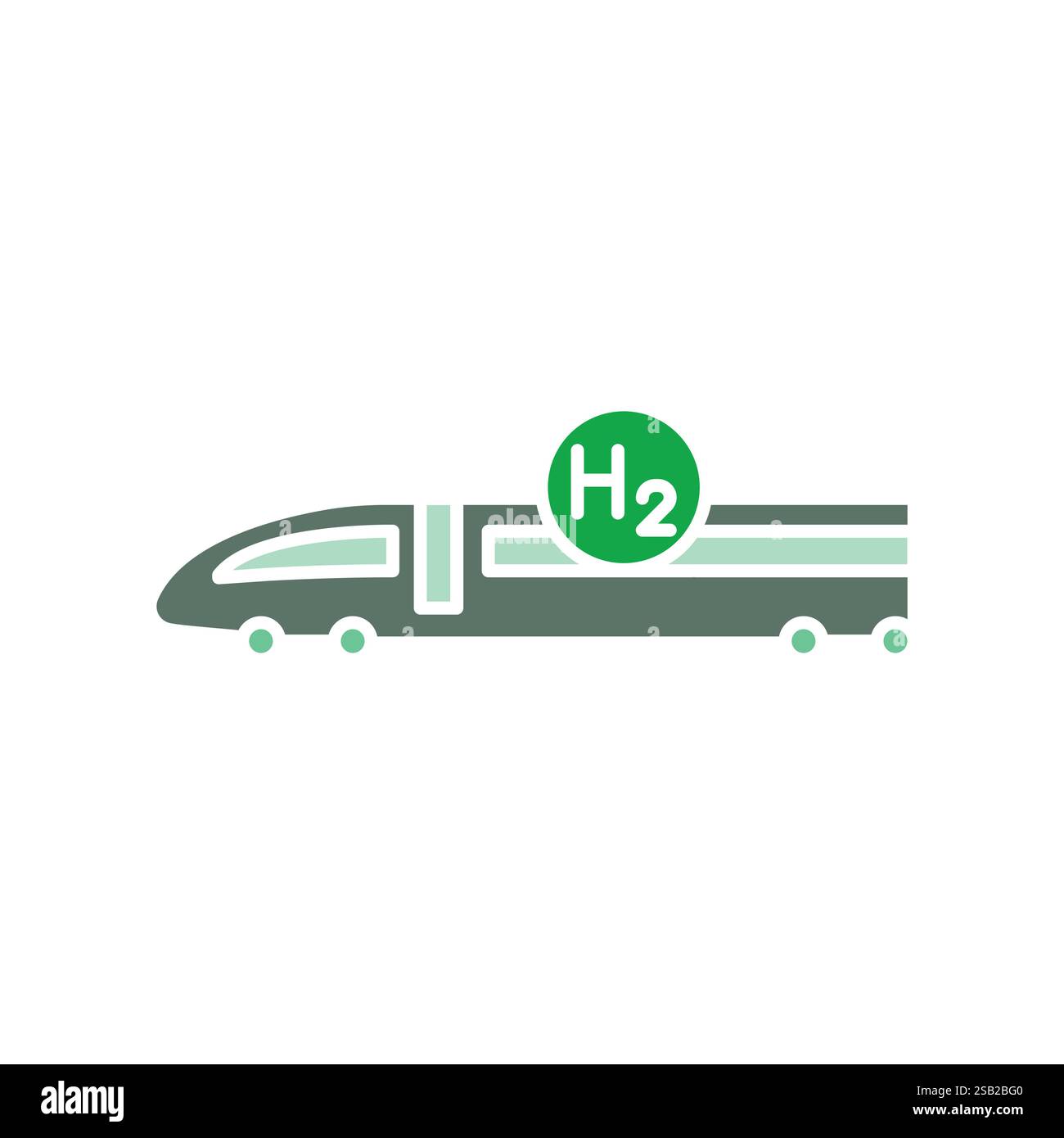 Hydrogen powered locomotive Stock Vector Images - Alamy