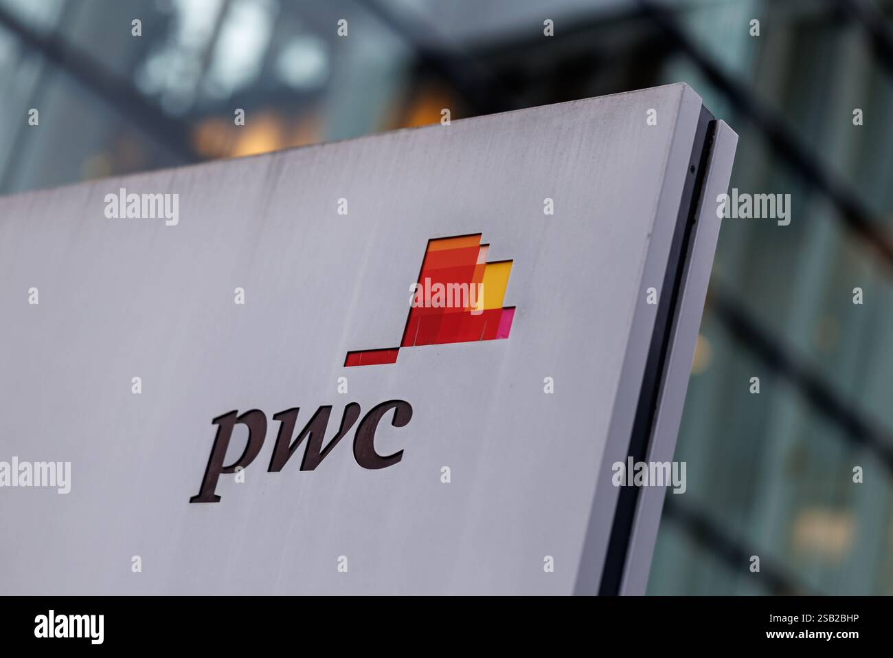 Munich, Germany. 31st Jan, 2025. The logo of PricewaterhouseCoopers International (PwC) can be ...