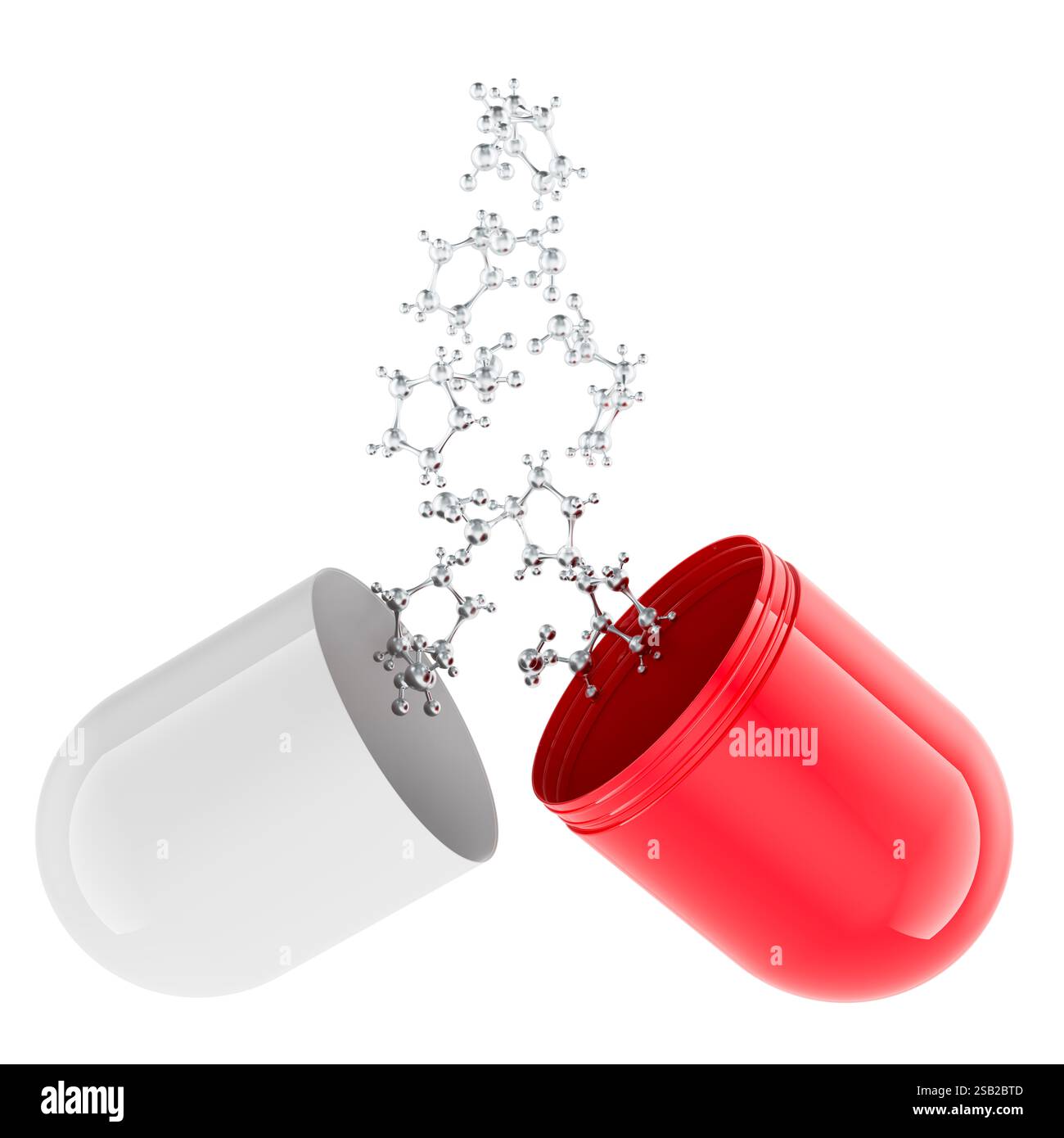 Medicament capsule with atomic structure of medicament. Research and ...