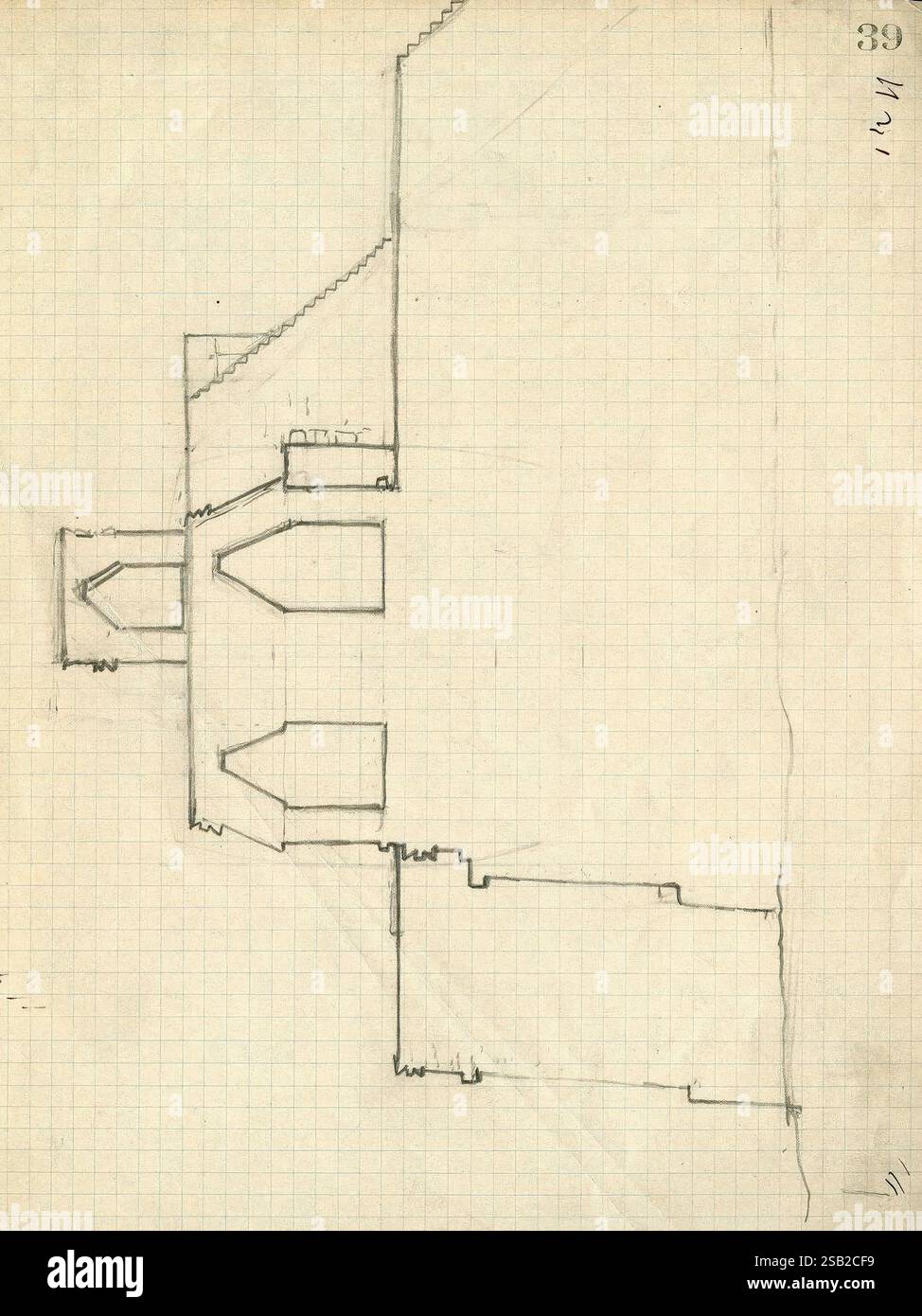 Detailed architectural drawing showcases hi-res stock photography and ...