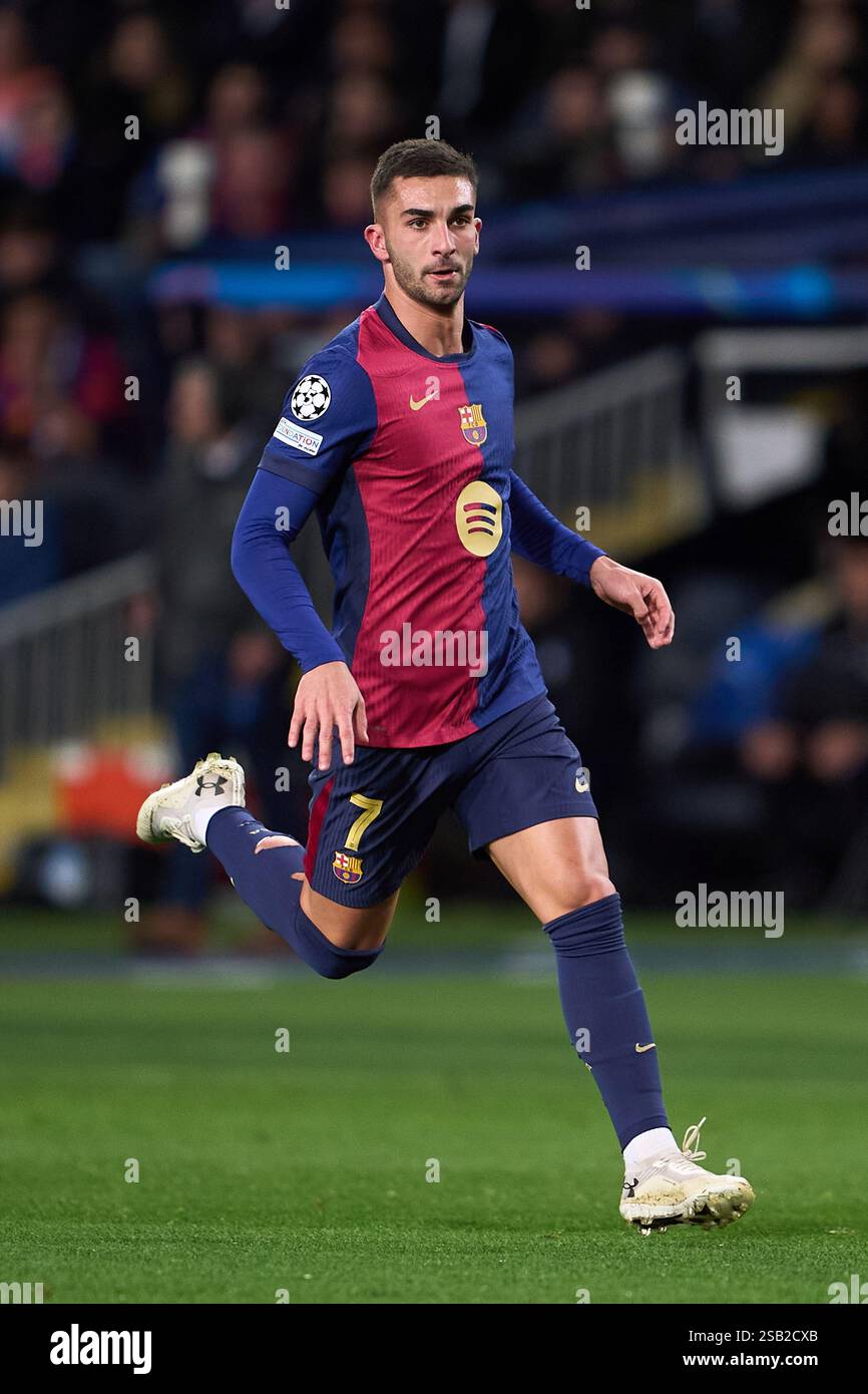 BARCELONA, SPAIN - JANUARY 29: Ferran Torres of FC Barcelona during the ...