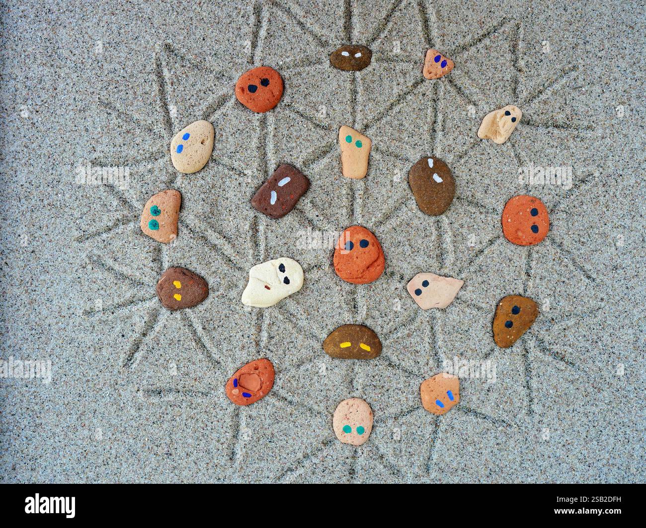 Systemic setup, complex relationship.The setup symbolizes complex ...