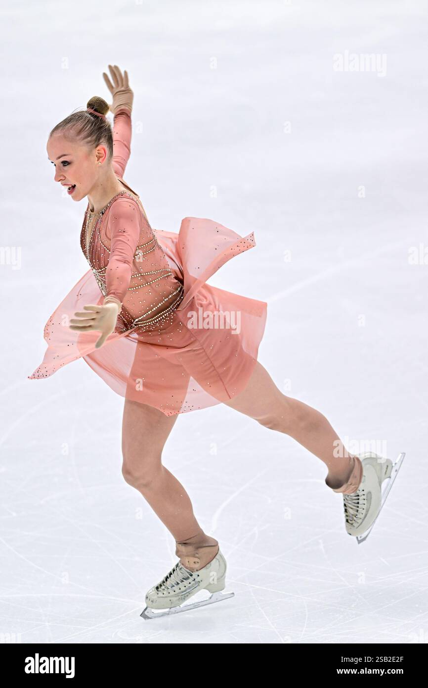 Mariia SENIUK (ISR), during Women Free Skating, at the ISU European ...