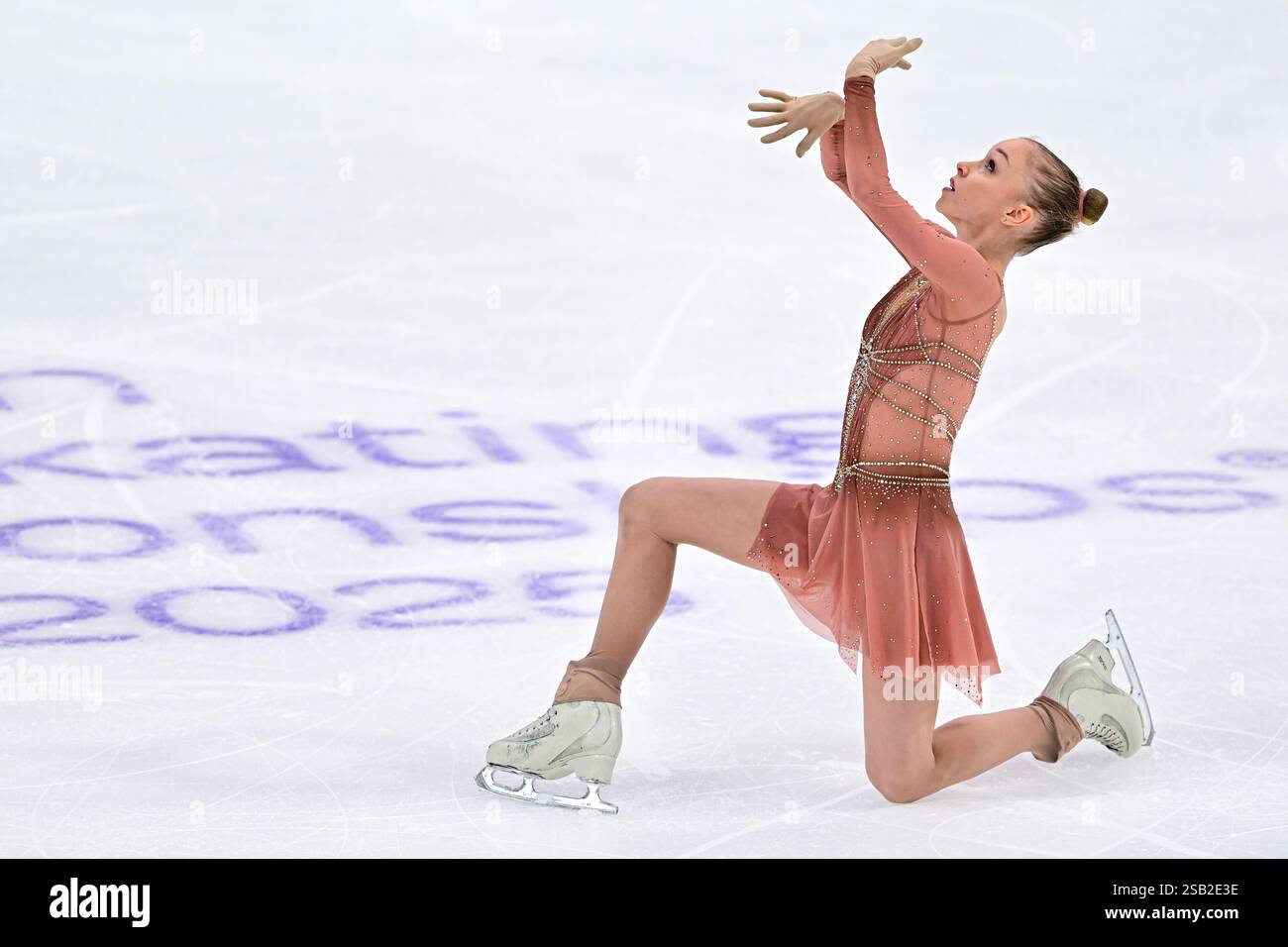 Mariia SENIUK (ISR), during Women Free Skating, at the ISU European ...