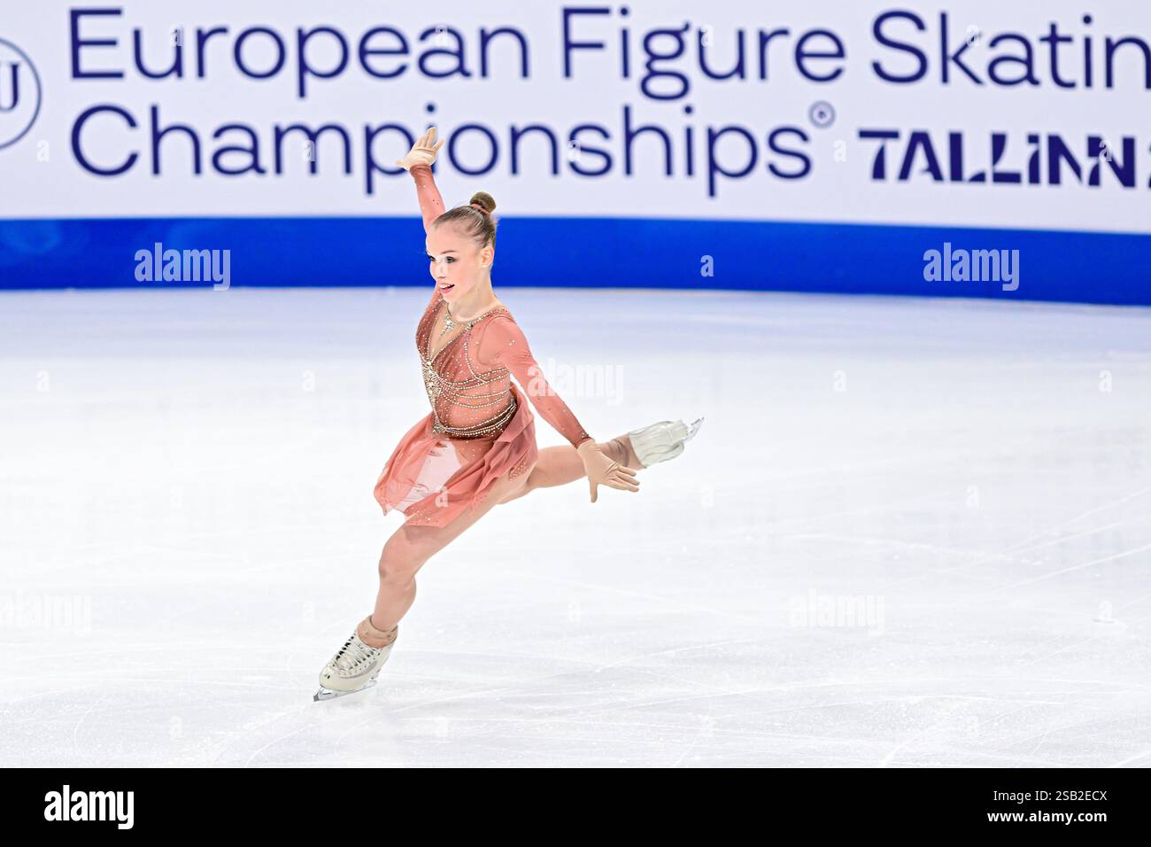 Mariia SENIUK (ISR), during Women Free Skating, at the ISU European ...