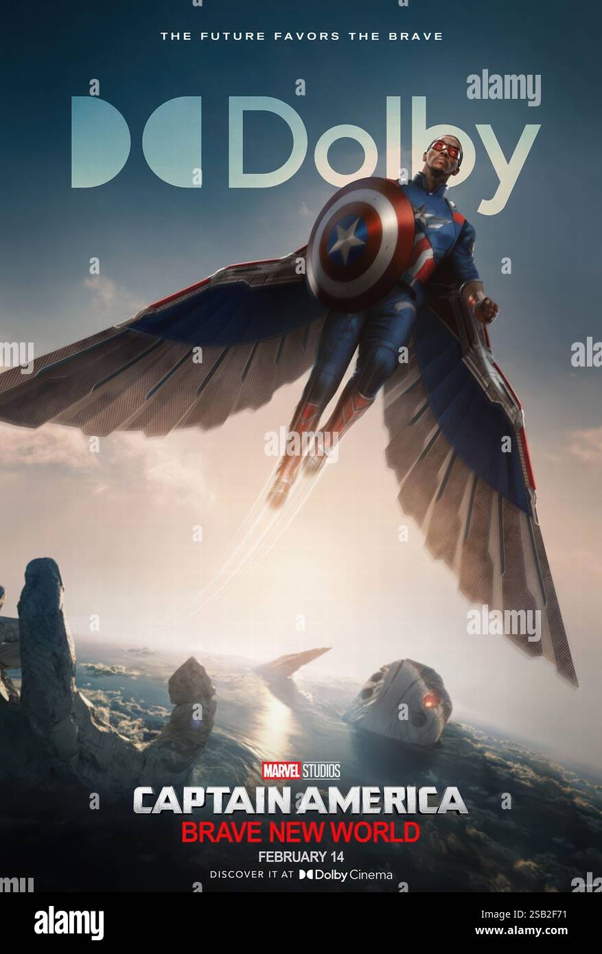 CAPTAIN AMERICA: BRAVE NEW WORLD, Dolby Cinema poster, Anthony Mackie ...