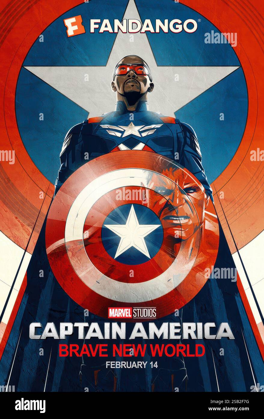 CAPTAIN AMERICA: BRAVE NEW WORLD, Fandango poster, from top: Anthony ...