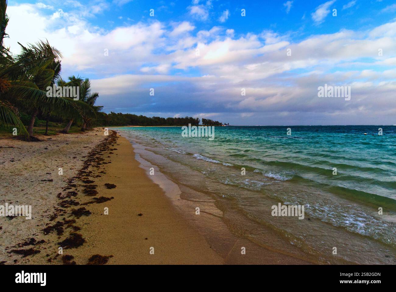 Belle Mare beach in Mauritius Stock Photo - Alamy