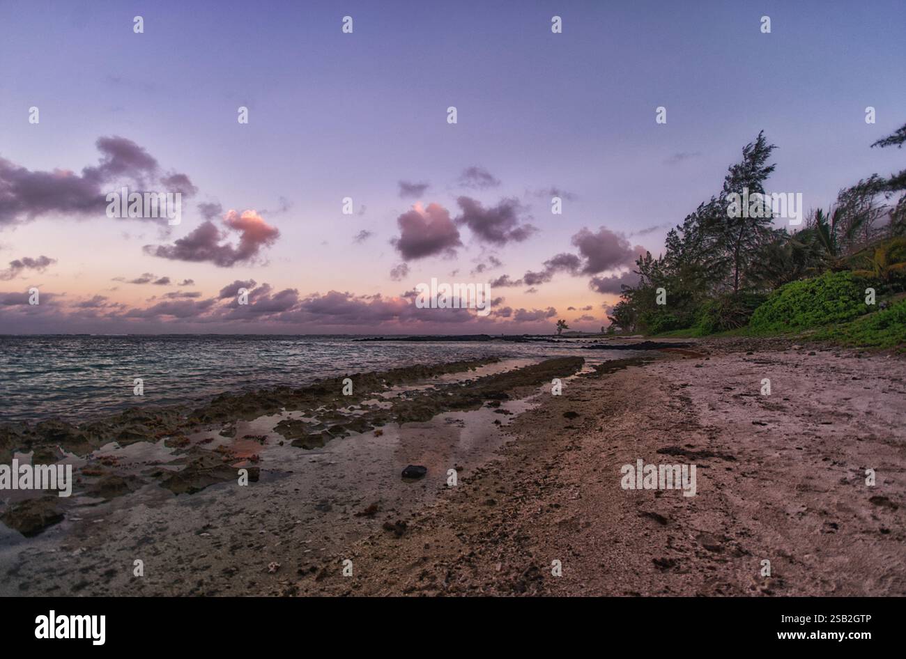 Belle Mare beach in Mauritius Stock Photo - Alamy
